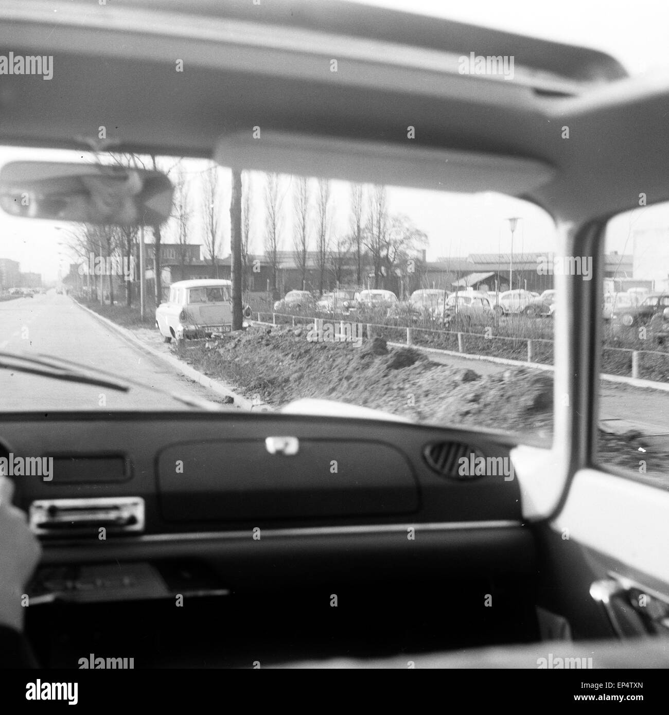 Auto Whrend Der Fahrt Ausgegangen