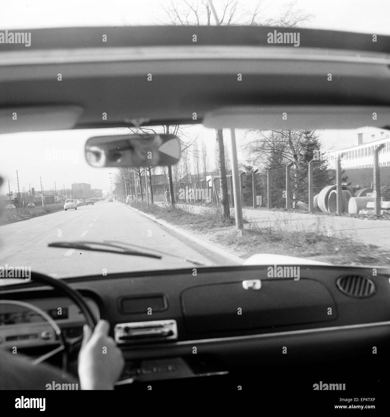 Auto Whrend Der Fahrt Ausgegangen