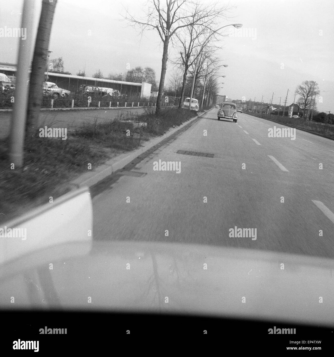 Auto Whrend Der Fahrt Ausgegangen