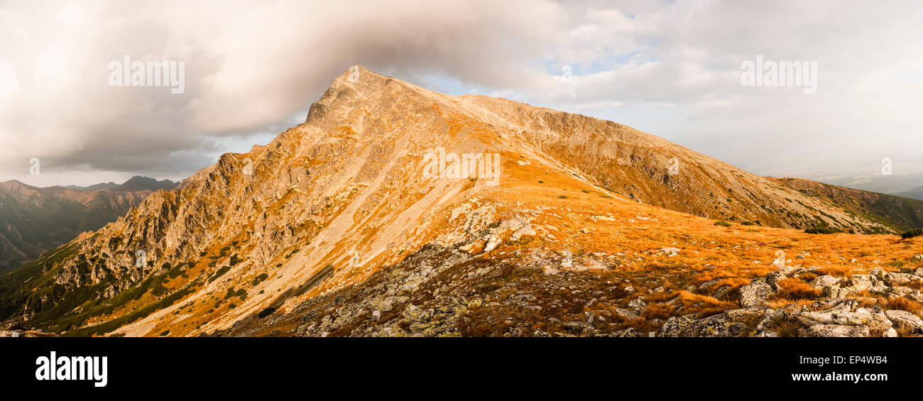 Tatry, Slovakia. Krivan Peak in sunset Stock Photo - Alamy