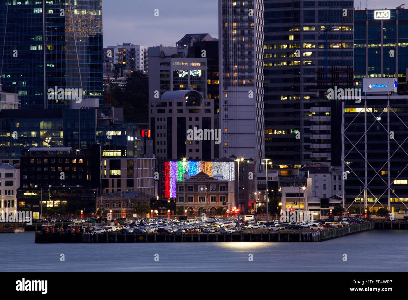 CBD and Auckland waterfront, North Island, New Zealand Stock Photo - Alamy