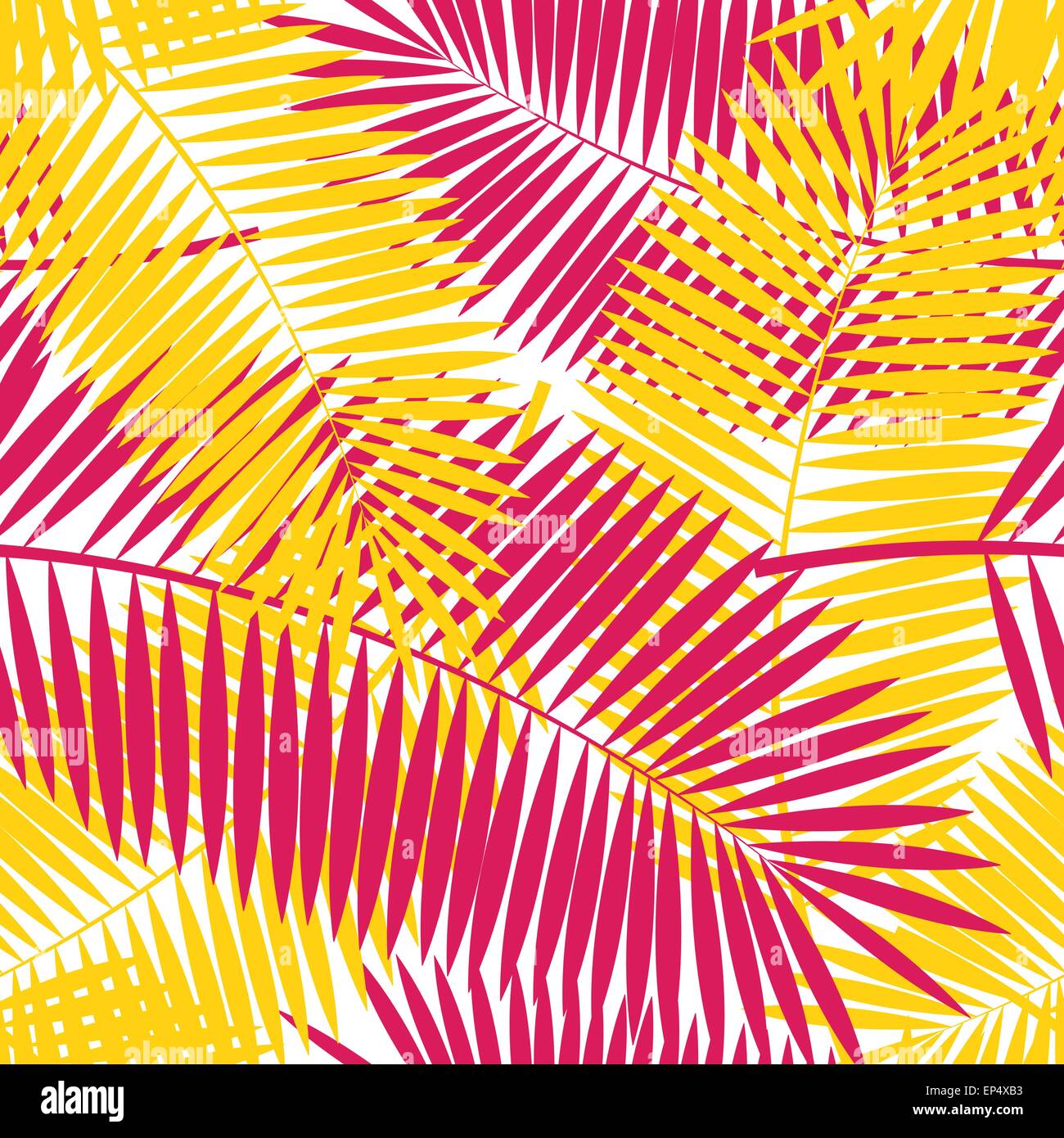 Palm Leaf Seamless Pattern Background Vector Illustration Stock Vector 2287