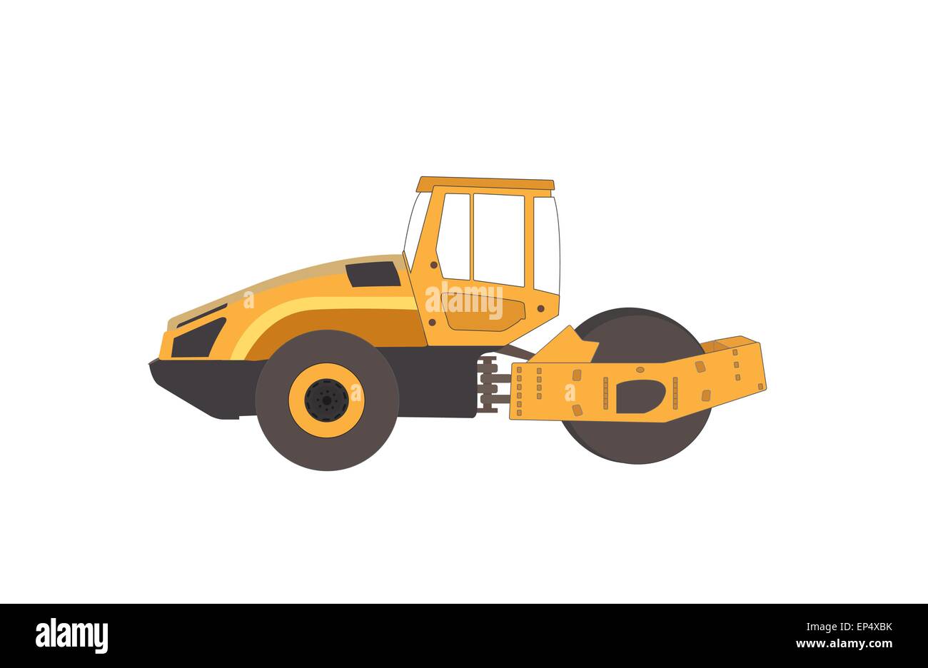 Asphalt paving machine Stock Vector Images - Alamy
