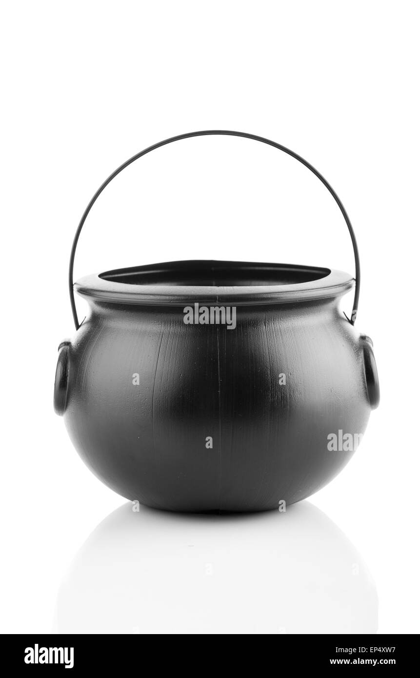 Empty pot isolated on the white Stock Photo - Alamy