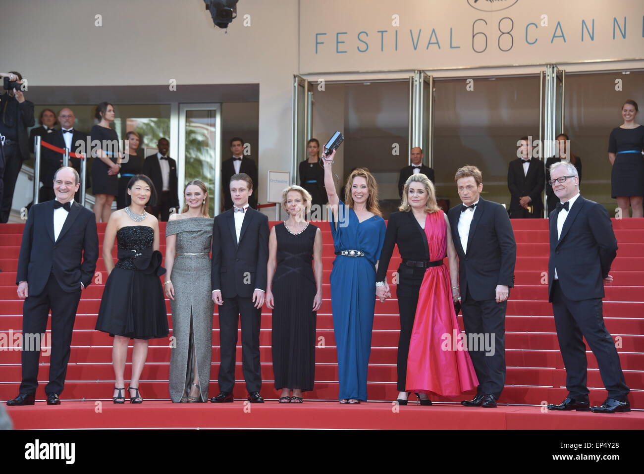 Cannes, France. 13th May, 2015. Catherine Denuve, Emmanuelle Bercot ...