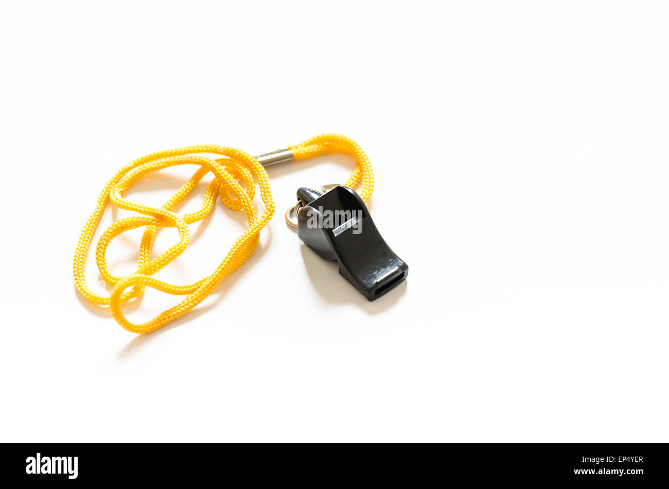 whistle on a white background Stock Photo - Alamy