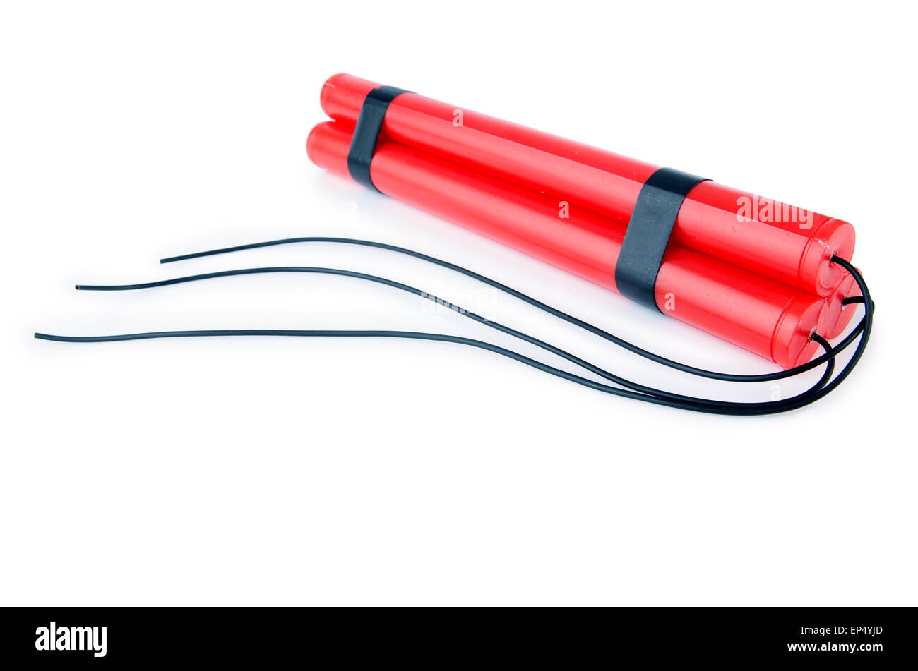Dynamite isolated on the white background Stock Photo - Alamy