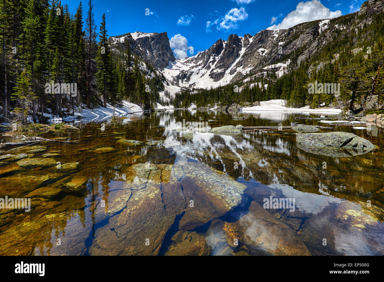Dream Lake at the Rocky Mountain National Park Stock Photo - Alamy