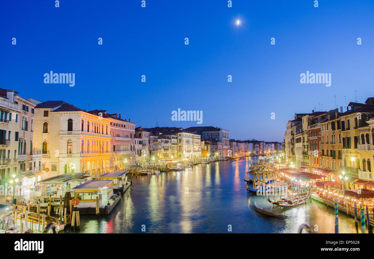 VENICE, ITALY - JUNE 30: View from Rialto bridge on June 30, 2012 in ...