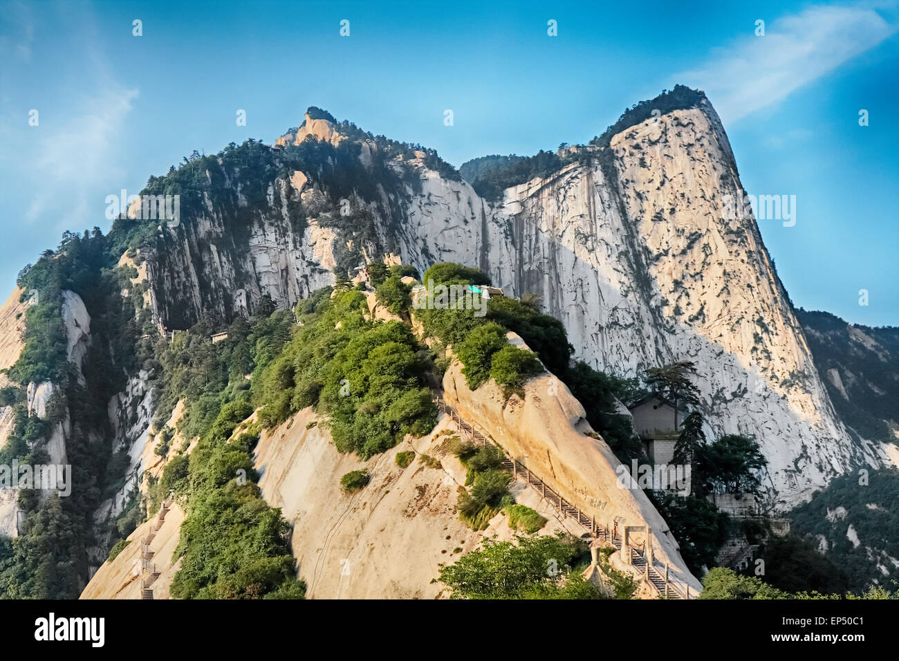 Sacred mountain Huashan, Xi'an, China Stock Photo - Alamy