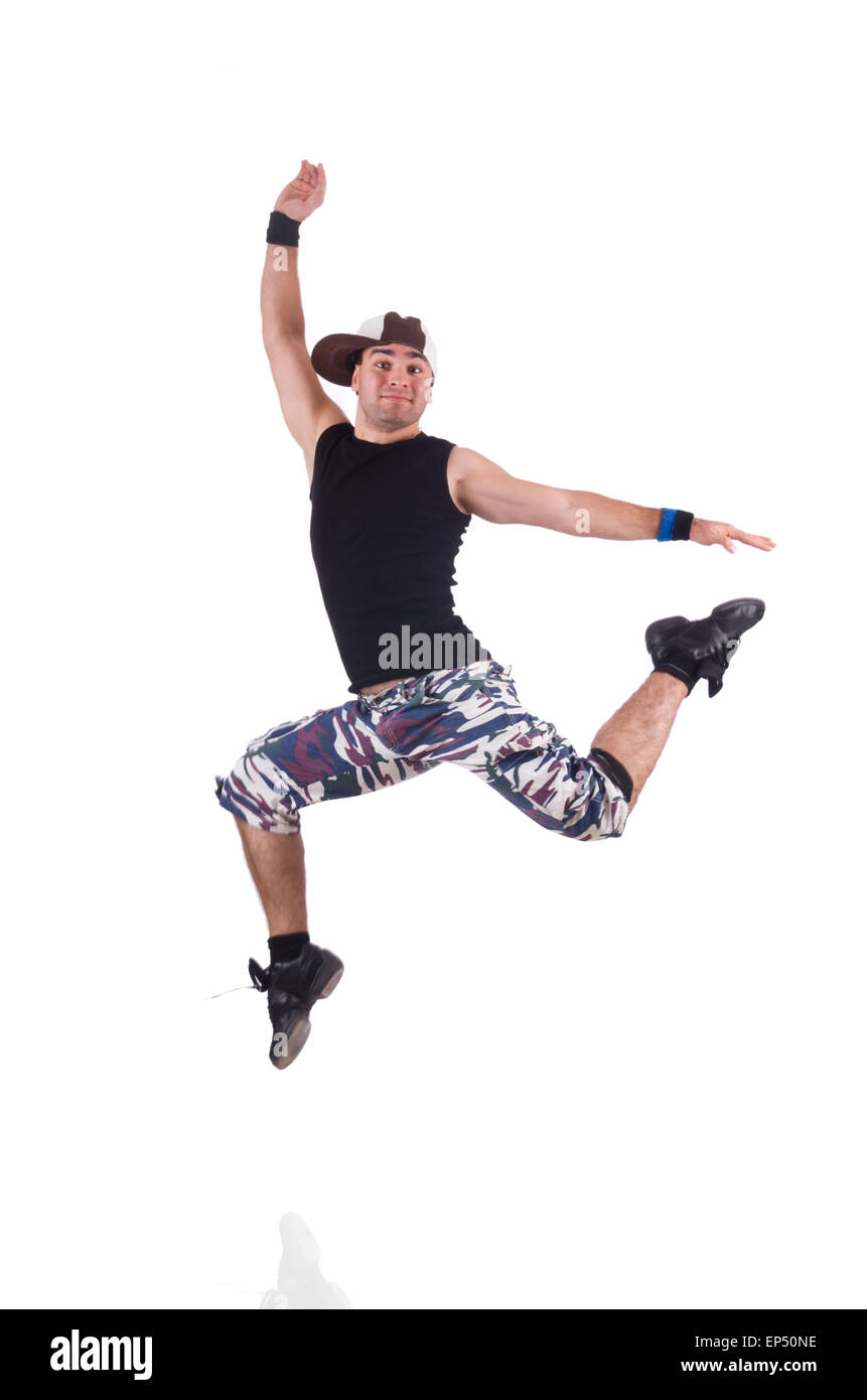 Dancer isolated on the white background Stock Photo - Alamy
