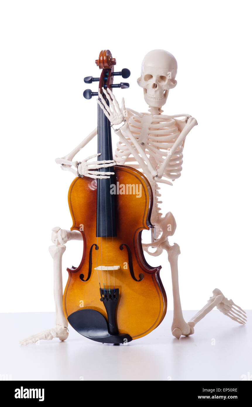 Skeleton hand playing violin hi-res stock photography and images - Alamy