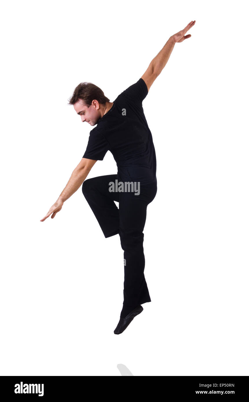 Dancer isolated on the white background Stock Photo - Alamy