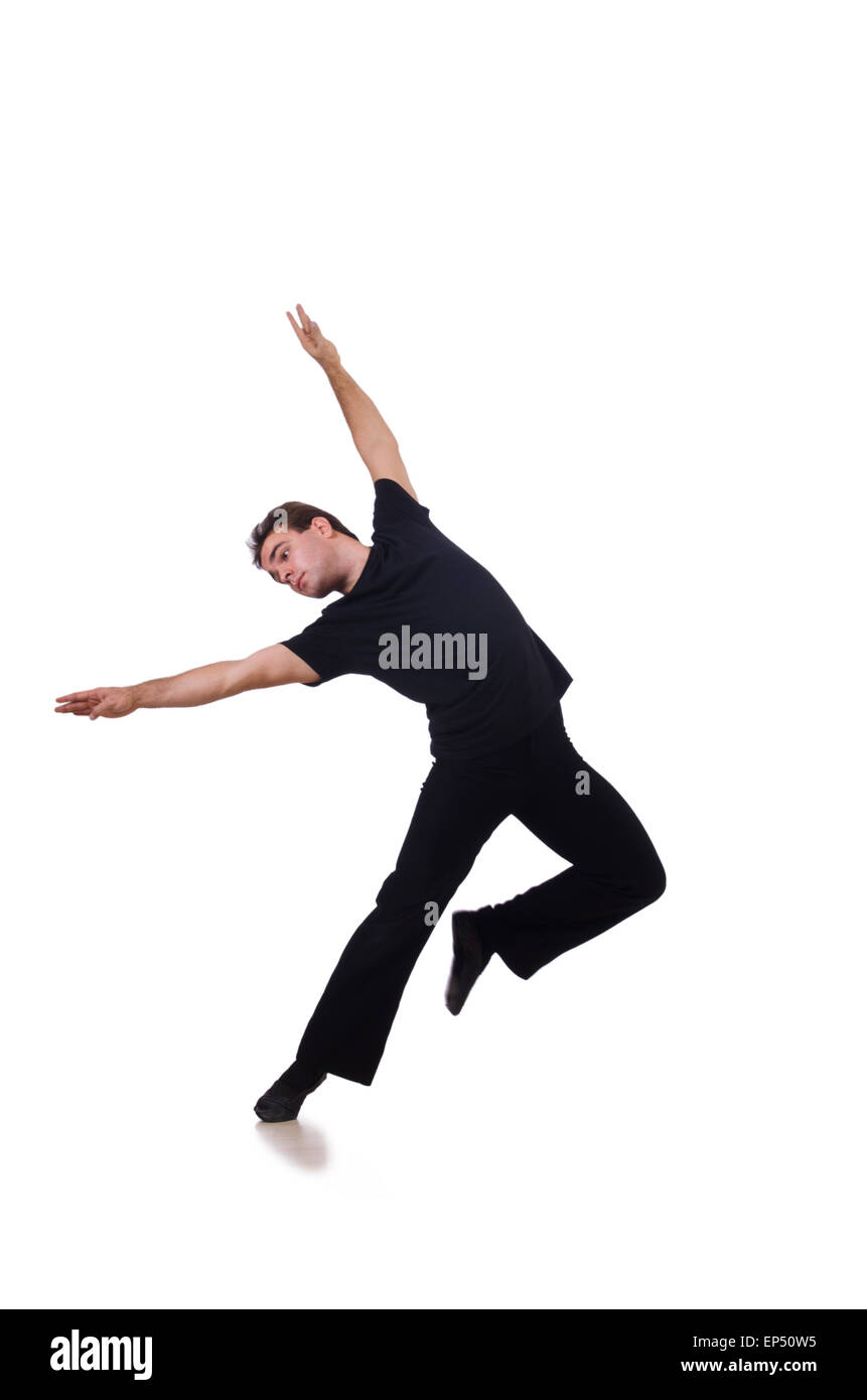 Dancer isolated on the white background Stock Photo - Alamy