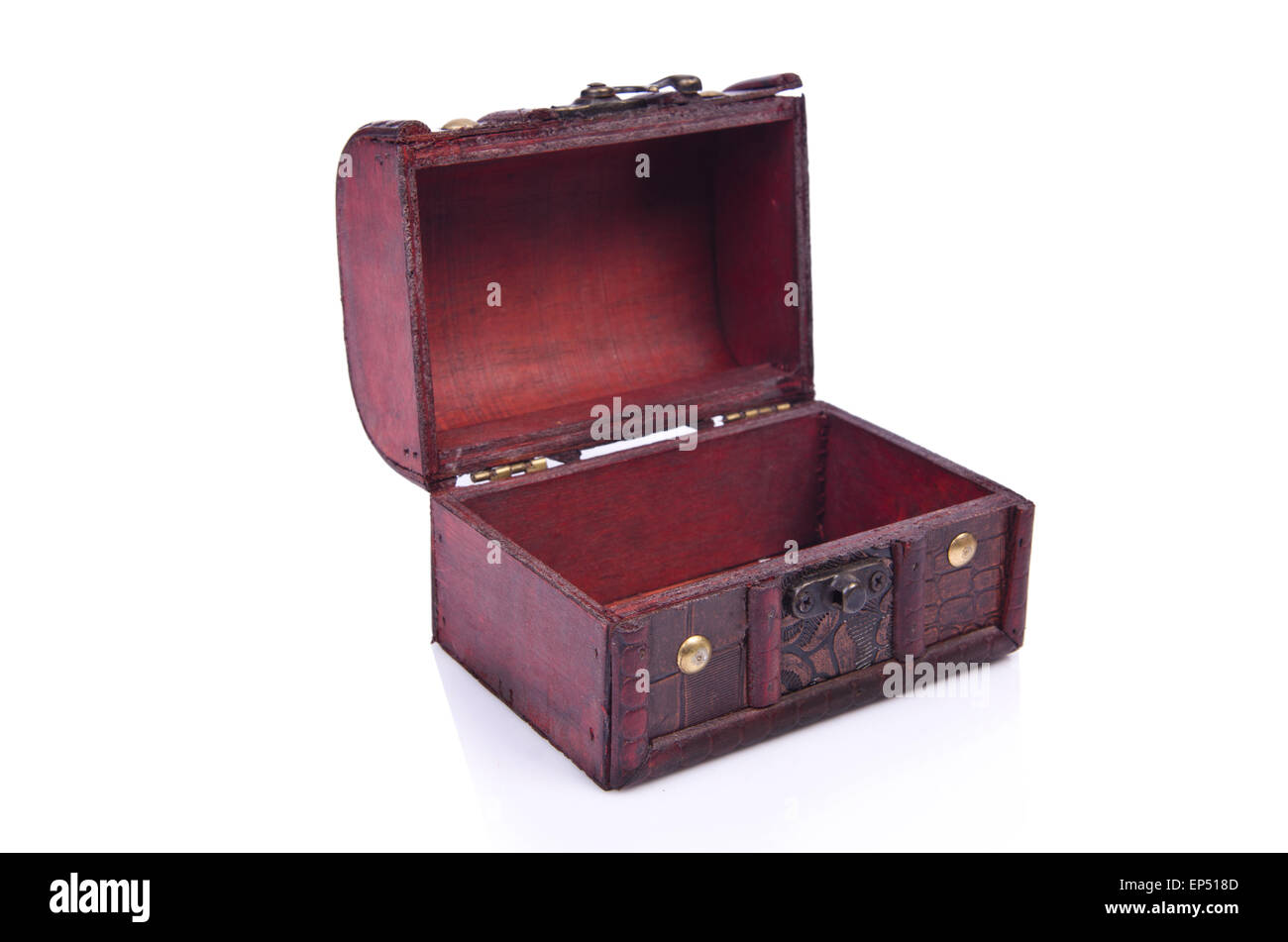 Old chest isolated on the white background Stock Photo - Alamy