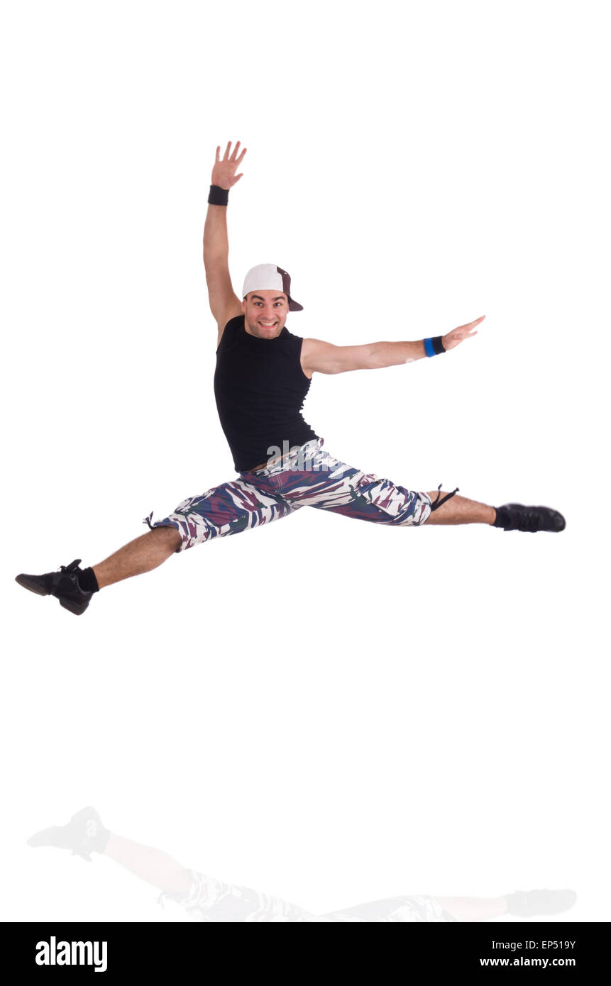 Dancer isolated on the white background Stock Photo - Alamy