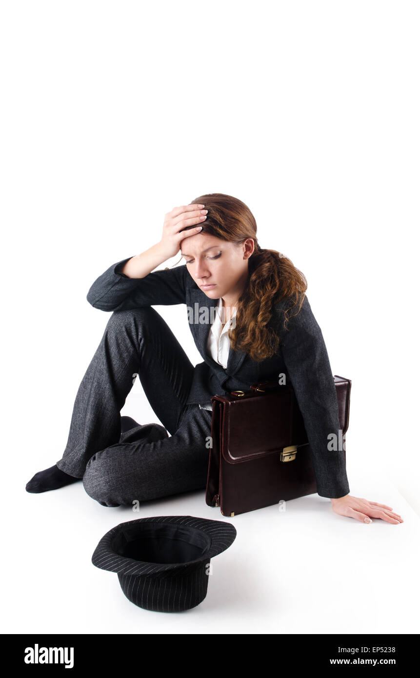 Poor woman begging Cut Out Stock Images & Pictures - Alamy