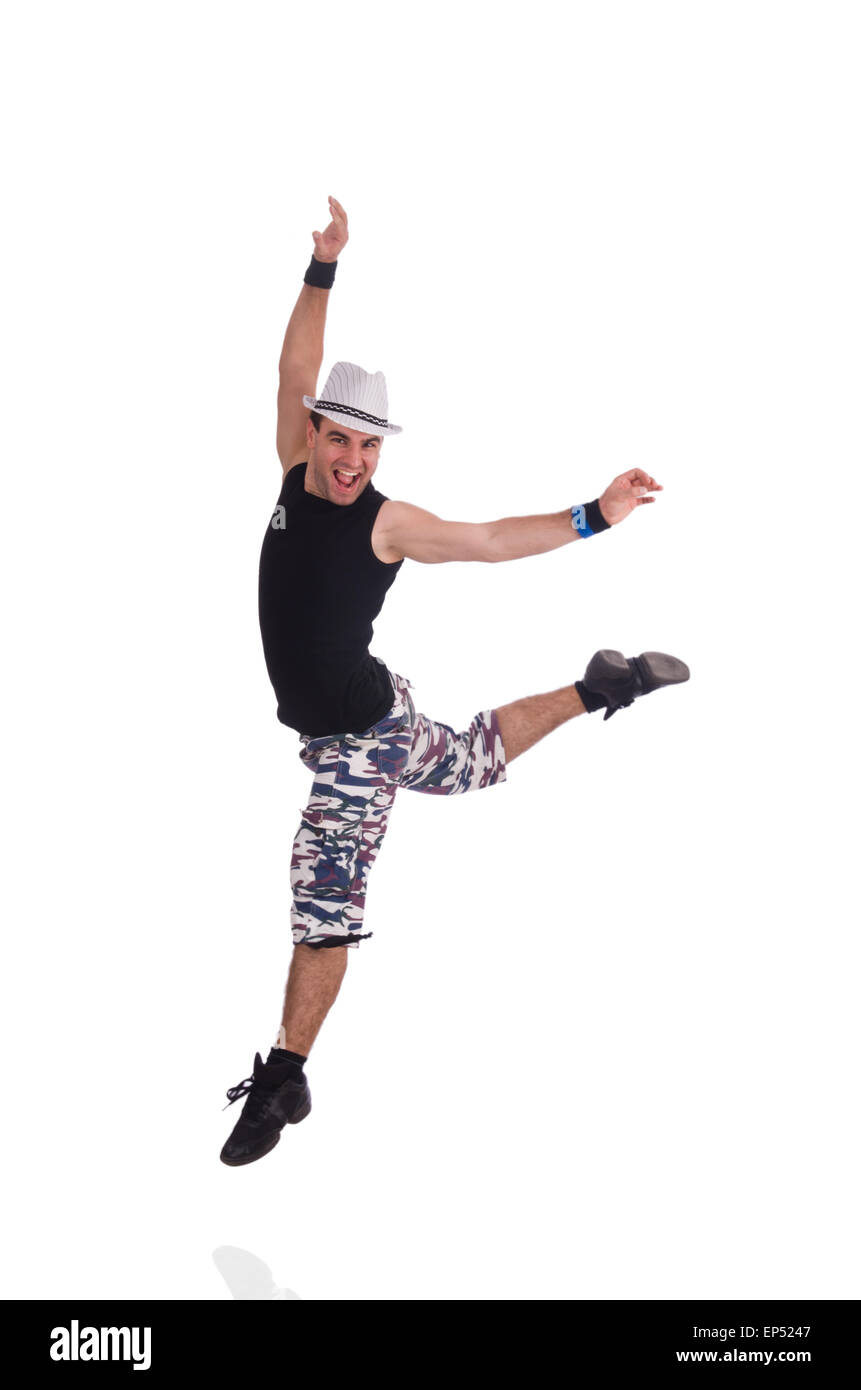 Dancer isolated on the white background Stock Photo - Alamy