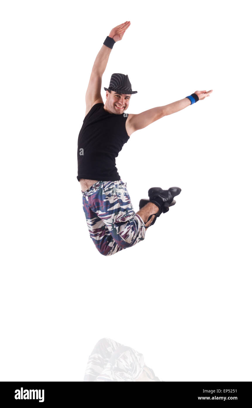 Dancer isolated on the white background Stock Photo - Alamy