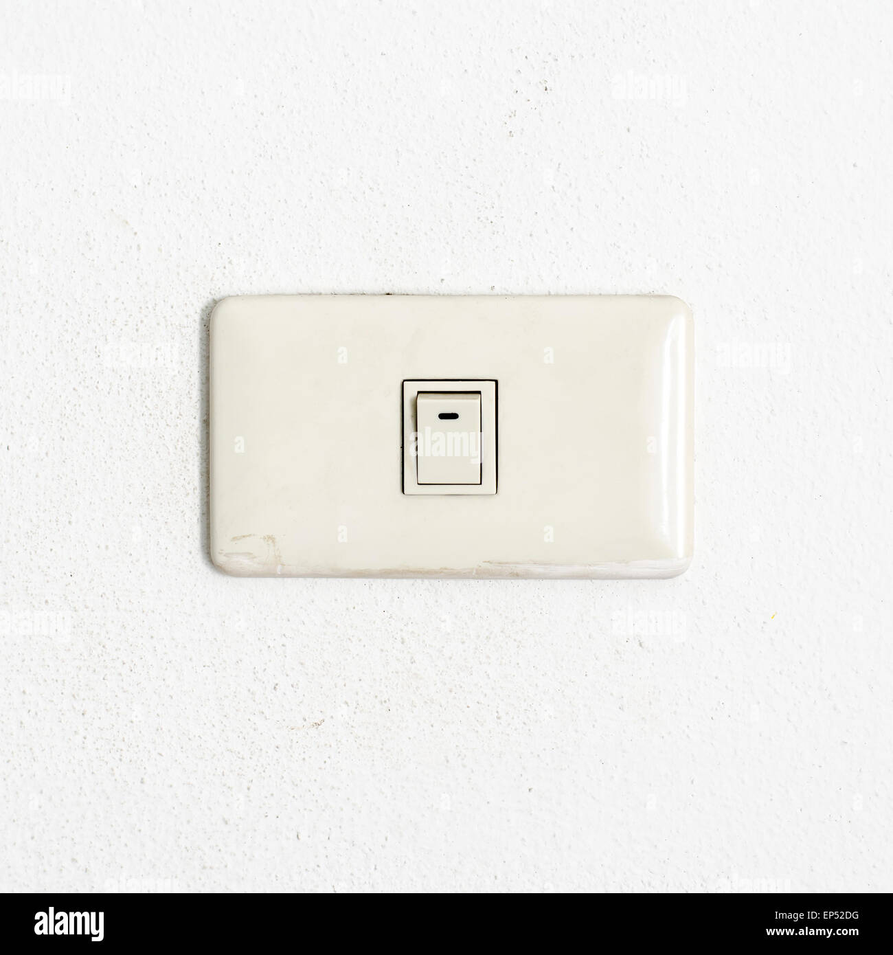 electric white switch on wall Stock Photo - Alamy