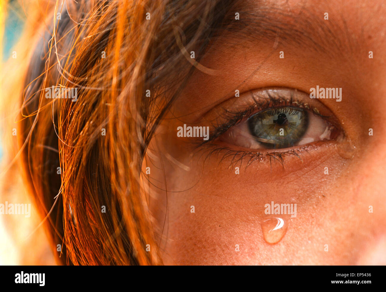 Tear eye hi-res stock photography and images - Alamy