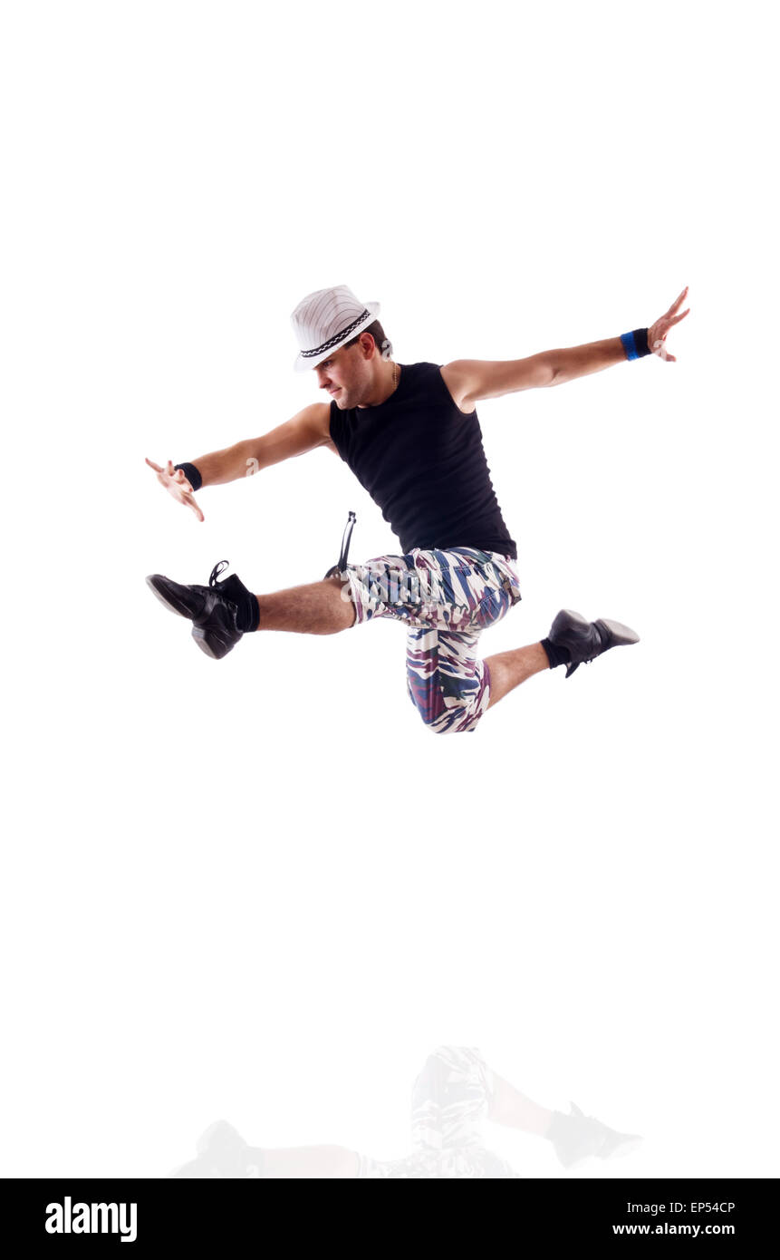 Dancer isolated on the white background Stock Photo - Alamy