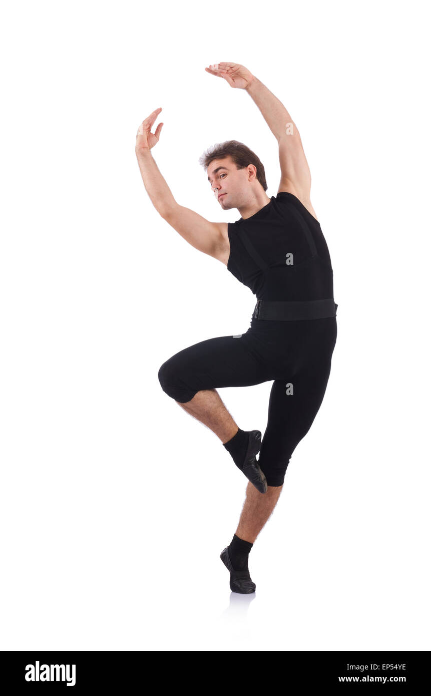 Dancer isolated on the white background Stock Photo - Alamy