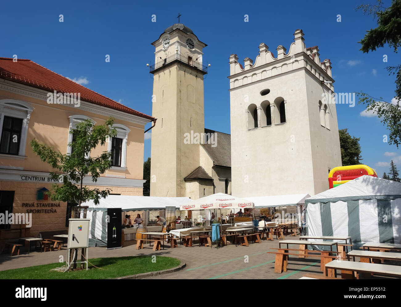 Towers and clock hi-res stock photography and images - Alamy