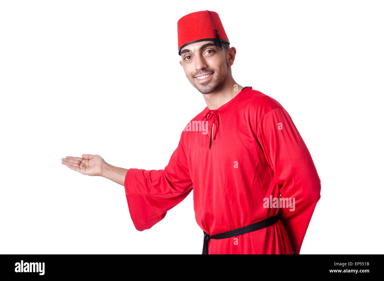 Middle eastern man in traditional Cut Out Stock Images & Pictures - Alamy