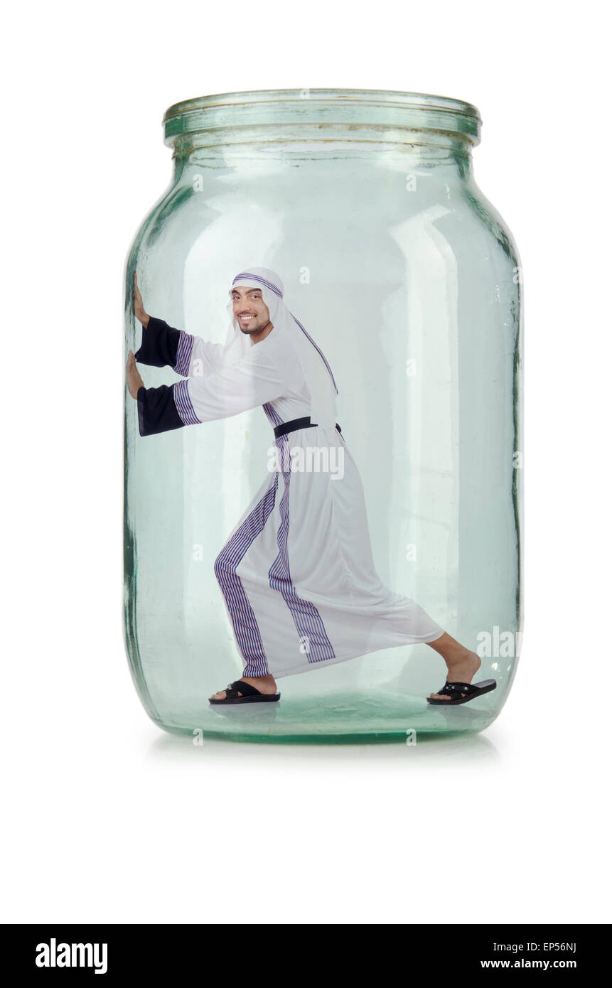 Arabian businessman fear hi-res stock photography and images - Alamy