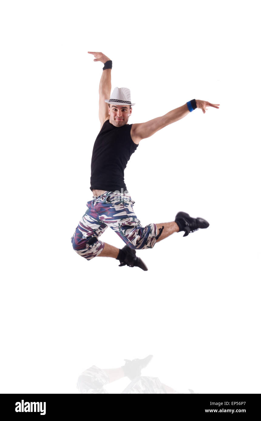 Dancer isolated on the white background Stock Photo - Alamy