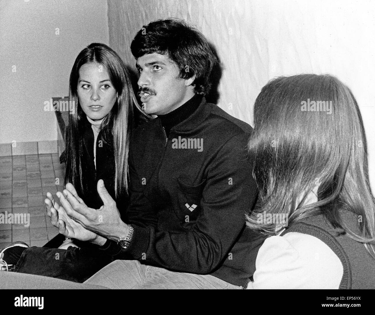 Der amerikanische Weltklasse Schwimmer Mark Spitz bei den Olympischen ...
