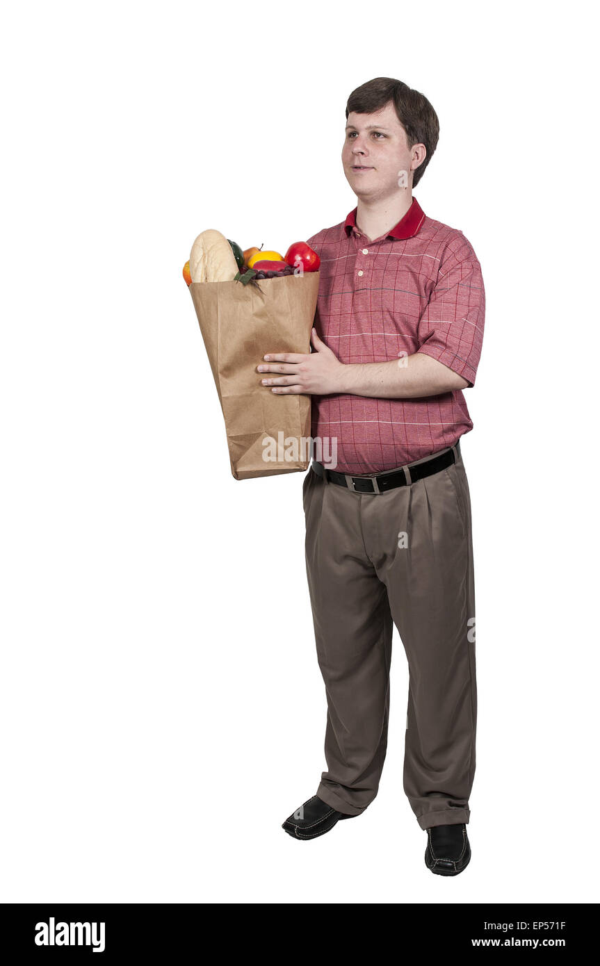Carrying grocery bag Cut Out Stock Images & Pictures - Alamy