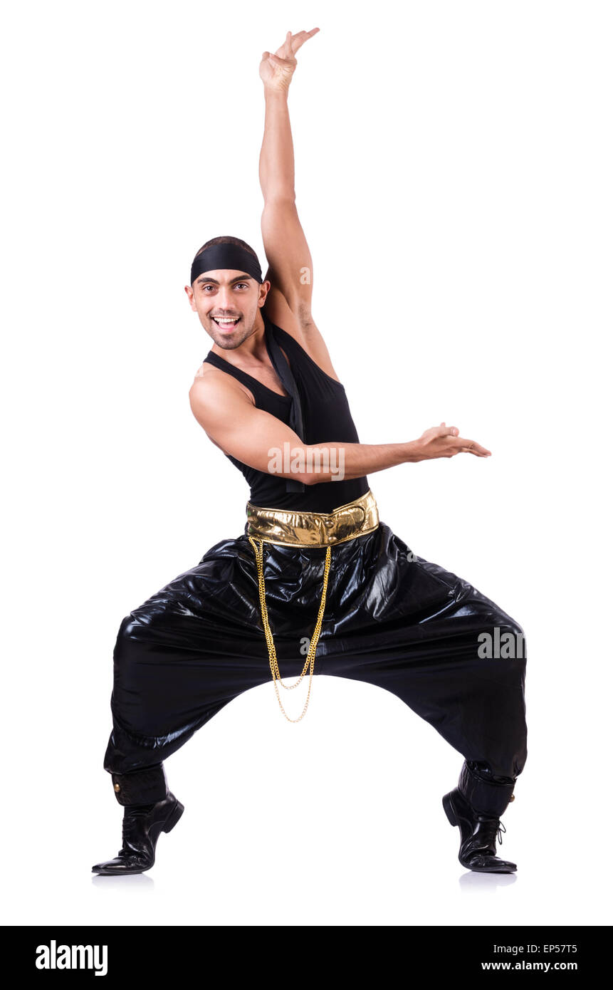 Rap dancer isolated on the white Stock Photo - Alamy