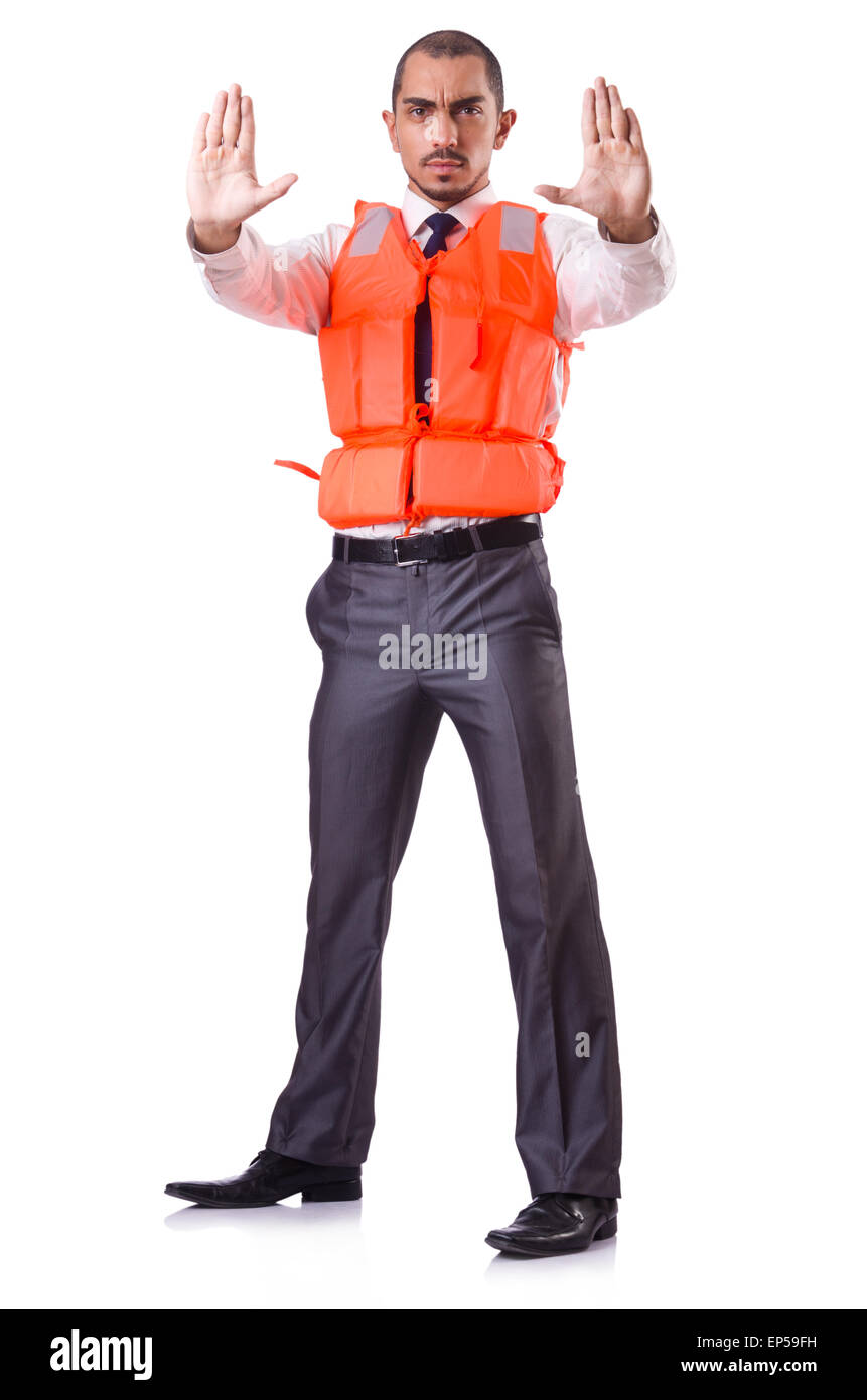 Life saving jacket Cut Out Stock Images & Pictures - Alamy