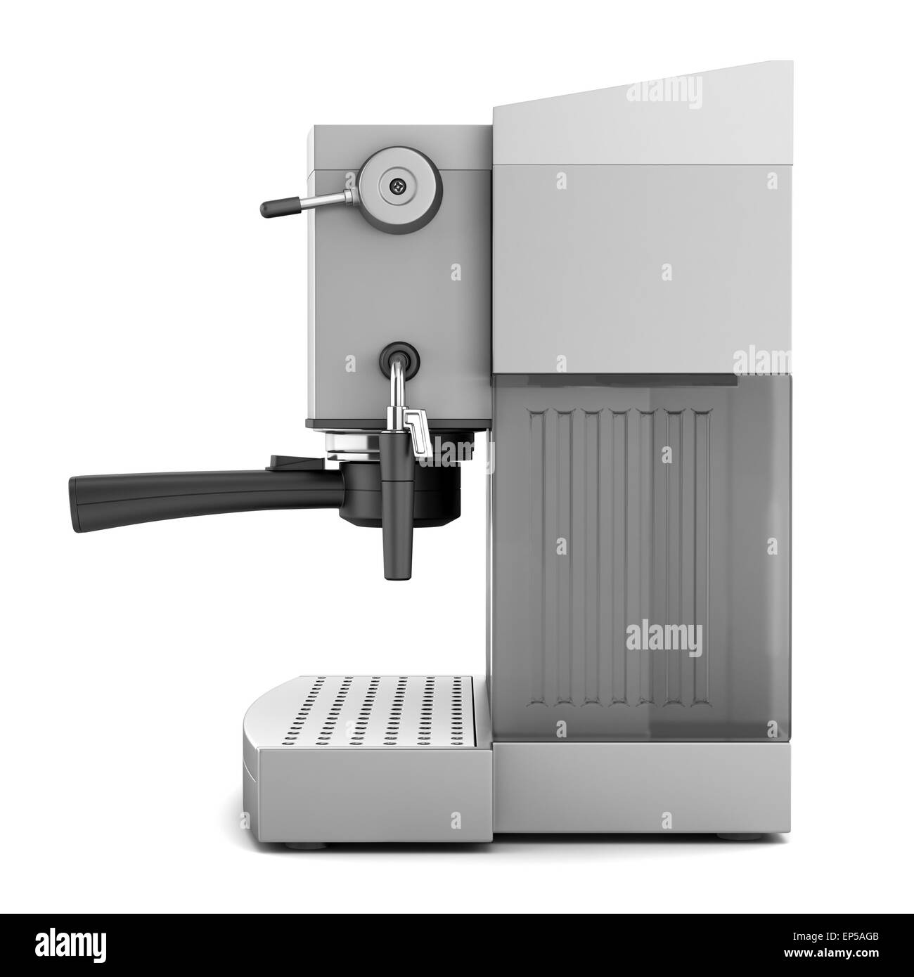 modern coffee machine isolated on white background Stock Photo - Alamy