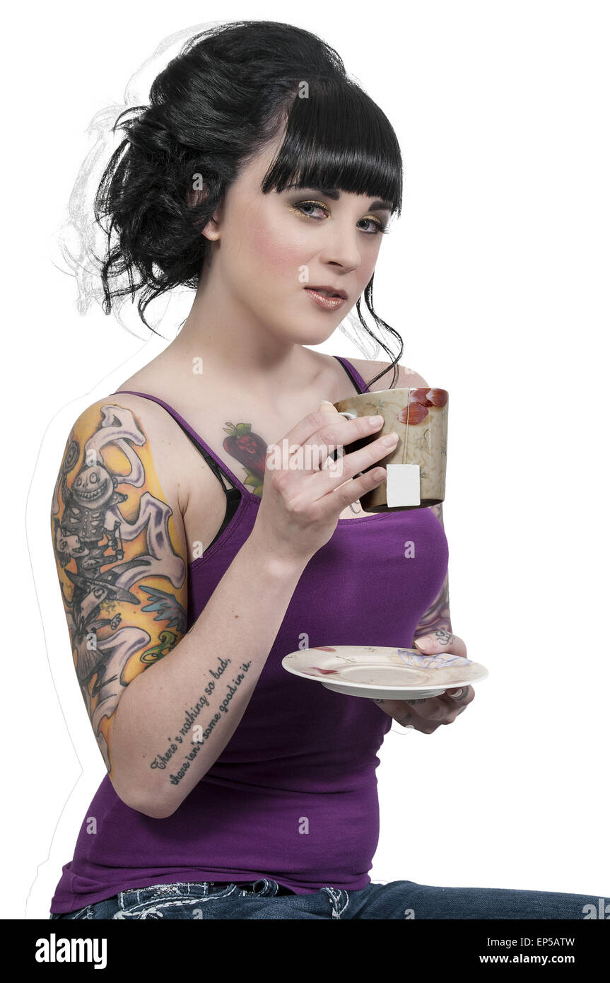 Women Tea Party Stock Photo - Alamy