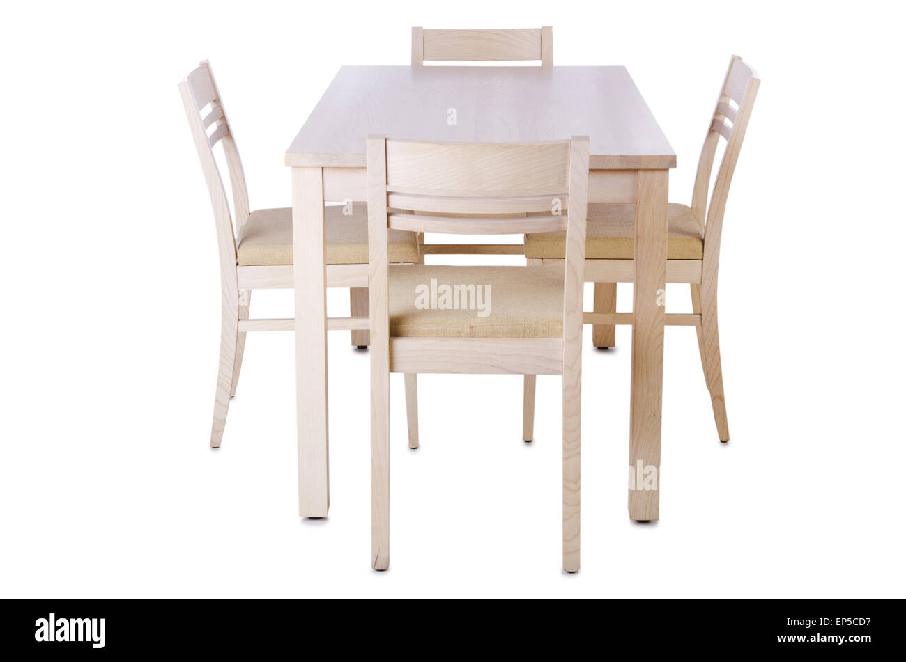 Furniture set with table and chair Stock Photo - Alamy