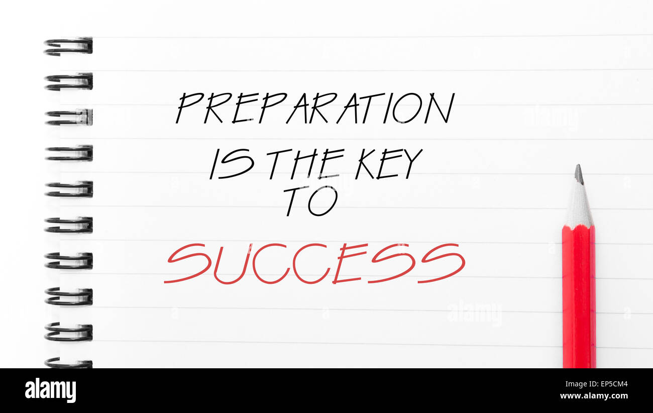 Preparation is the key to success hi-res stock photography and images ...