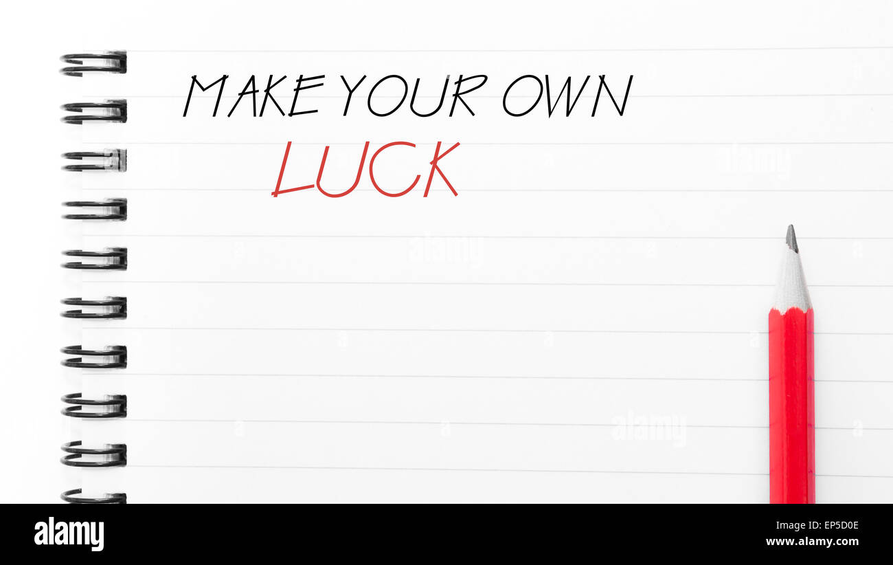 Make your own luck hi-res stock photography and images - Alamy
