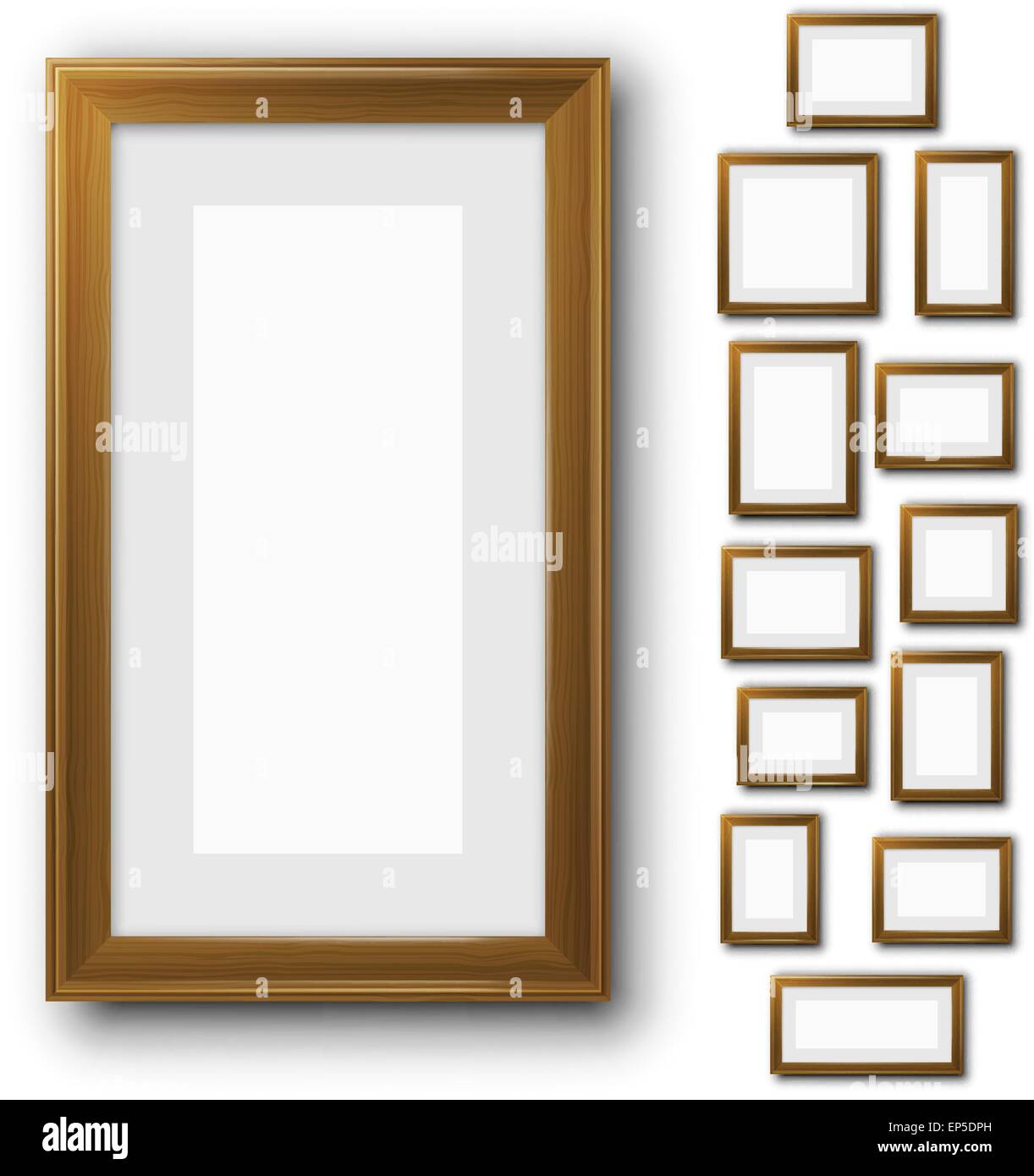 Set of modern picture frames hi-res stock photography and images - Alamy