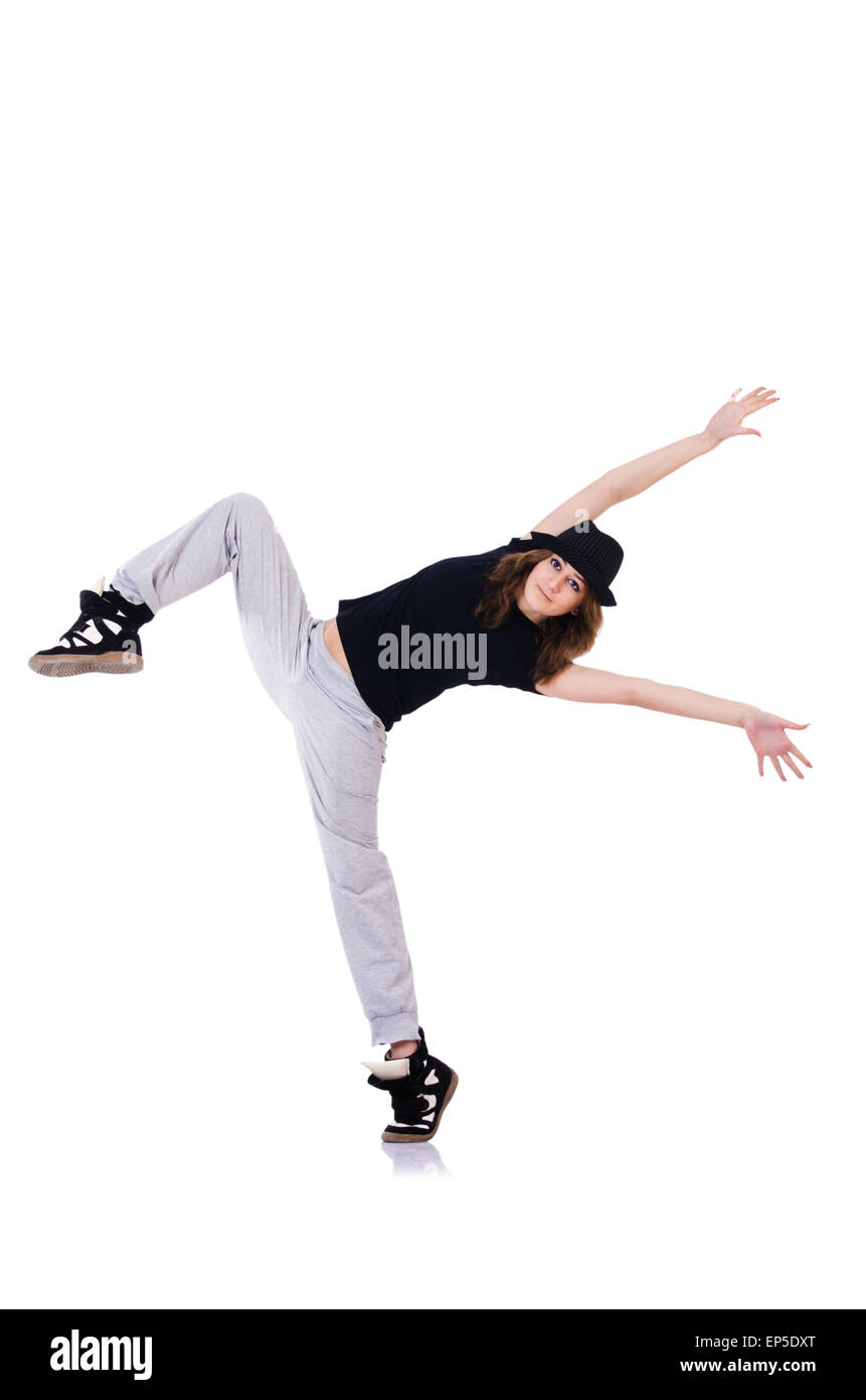 Woman dancer dancing modern dances Stock Photo - Alamy