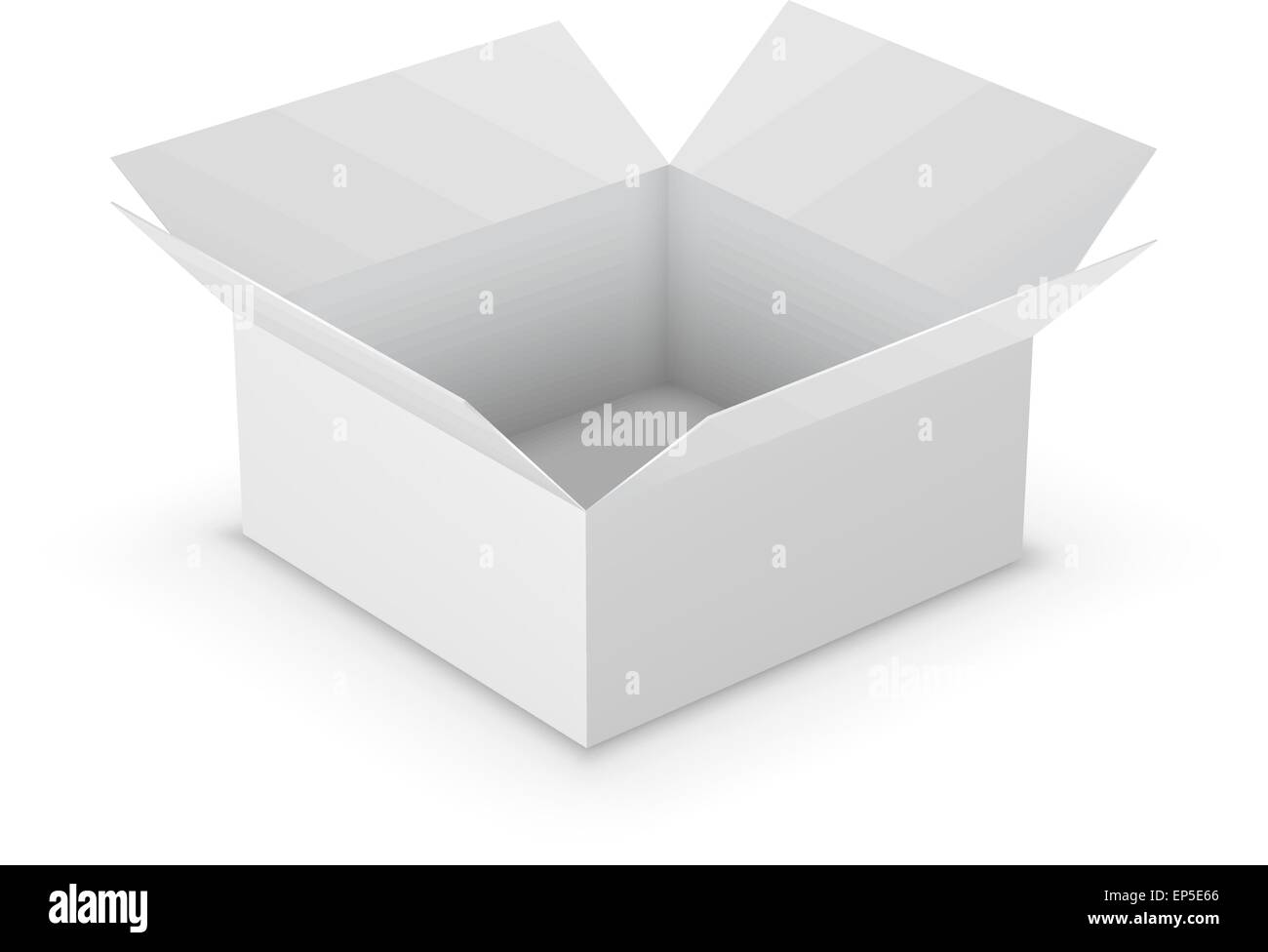 White empty gift box Stock Vector Images - Alamy