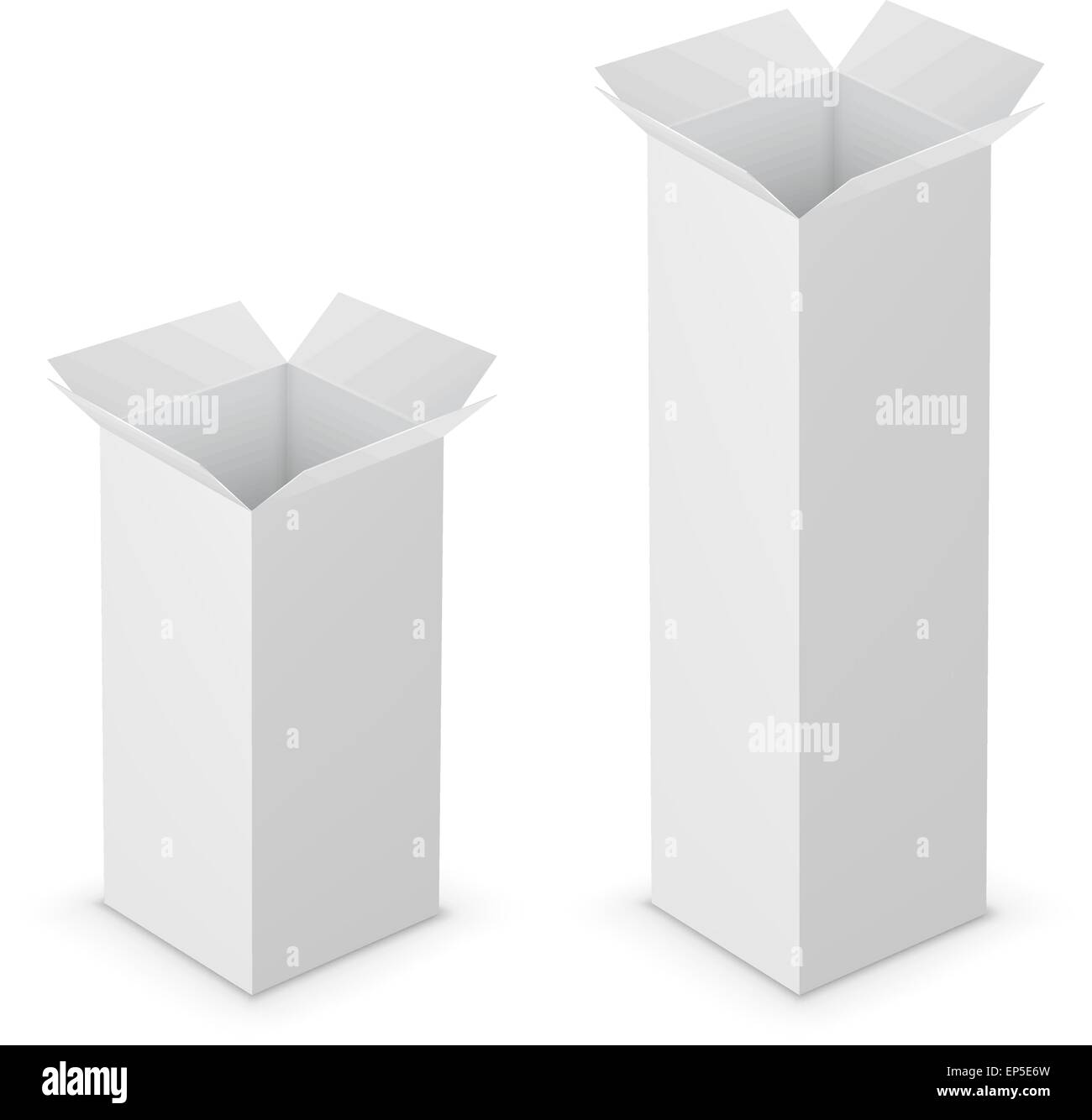 Open paper box Stock Vector Images - Alamy