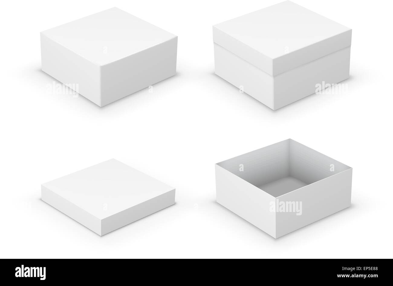 Box mock up Stock Vector Images - Alamy