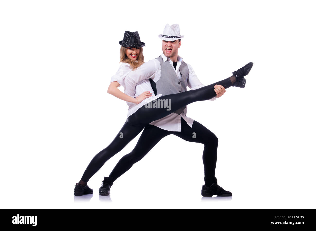 Pair of dancers dancing modern dances Stock Photo - Alamy