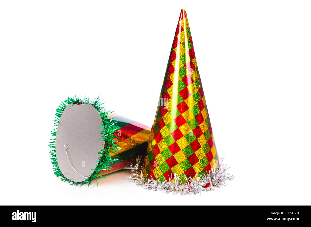 Party hat isolated on white background Stock Photo - Alamy