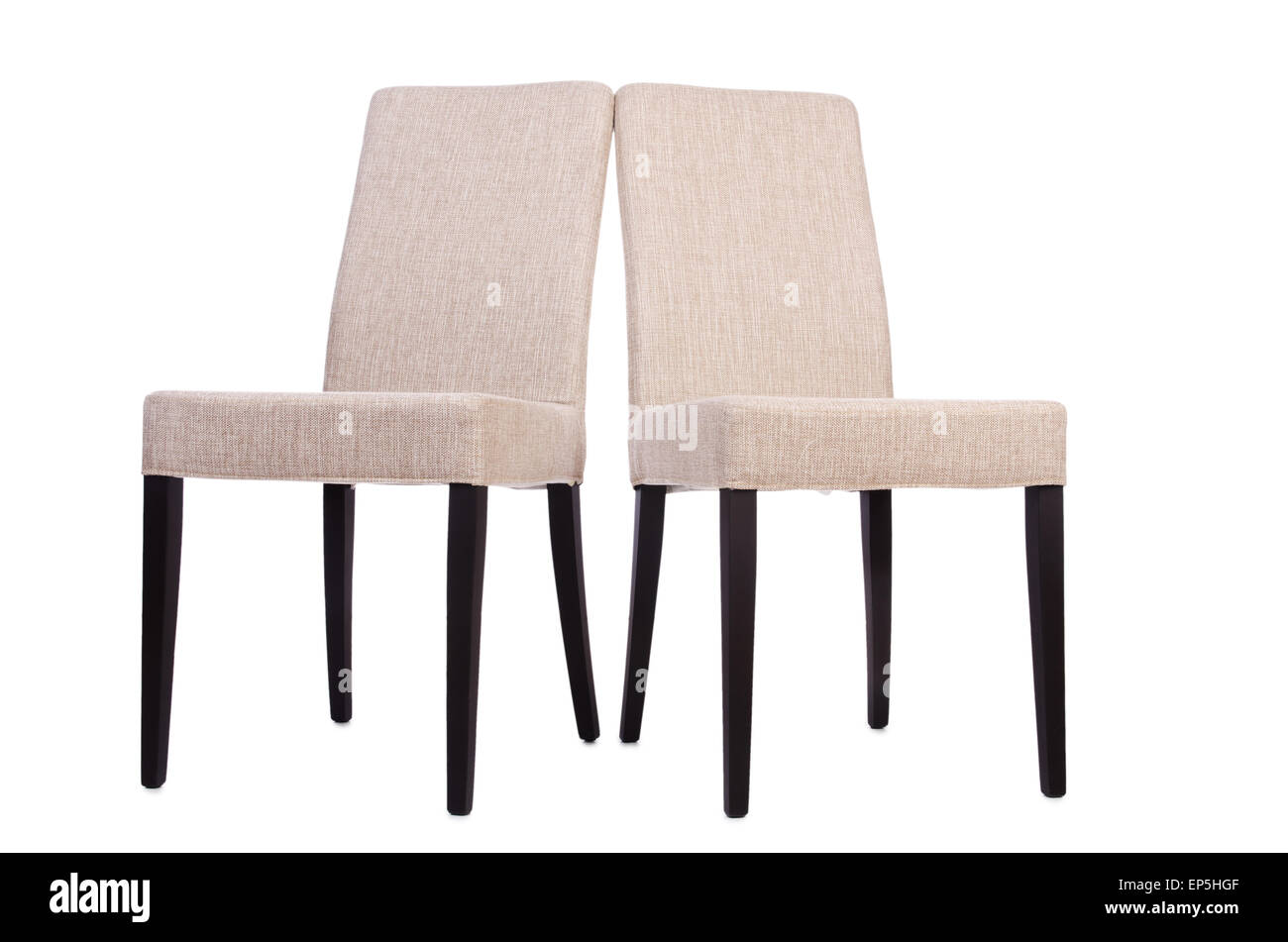 Set of chairs isolated on white Stock Photo - Alamy