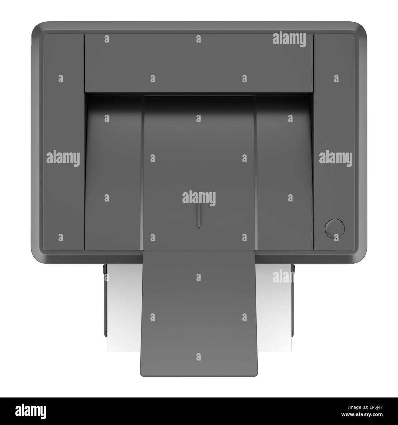 top view of modern black laser printed isolated Stock Photo - Alamy