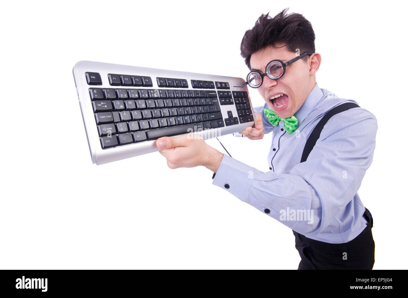 Computer hacker in suit tie hi-res stock photography and images - Alamy